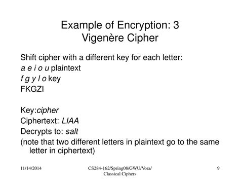 Ppt Understanding Classical Ciphers Definitions Examples And