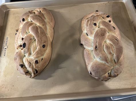 First Time Making Bread Massa Sovada With Raisins Rbaking