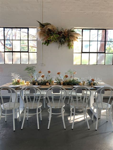 Rustic Dining Table Large Lukes Barrel Hire Perth