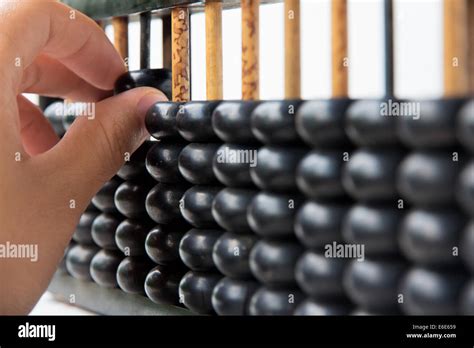 Calculate On Abacus Stock Photo Alamy