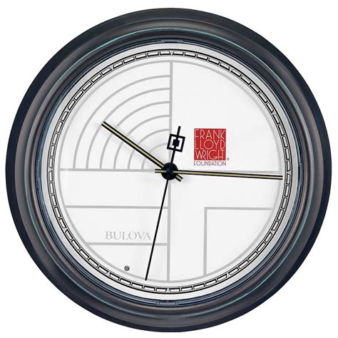 Frank Lloyd Wright Exhibition Font Wall Clock