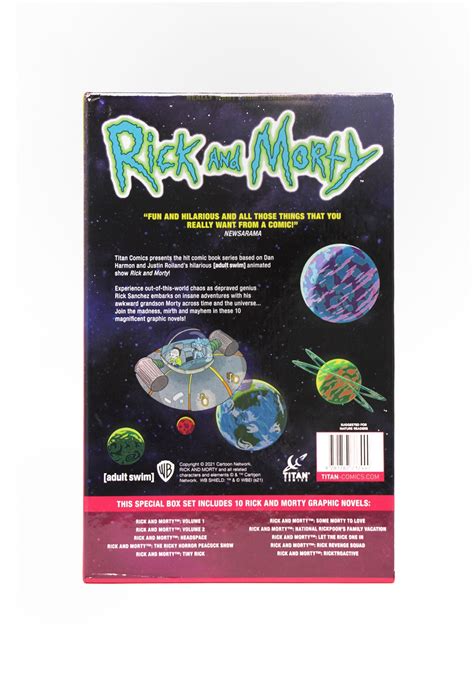 Rick And Morty Series Volumes 1 10 Graphic Novel Books Collection Bo Lowplex