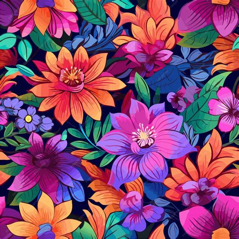 Premium Vector Vector Seamless Floral Pattern Background