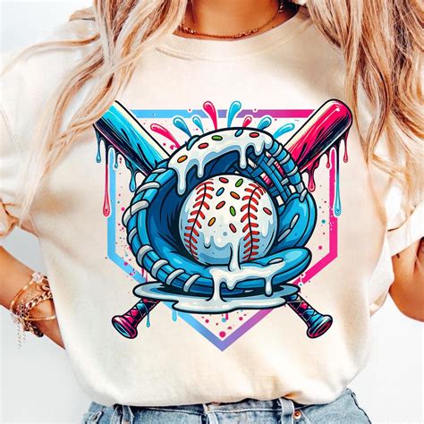 Baseball Png Baseball Mom Drip Png Baseball Ice Cream Drip Png Game