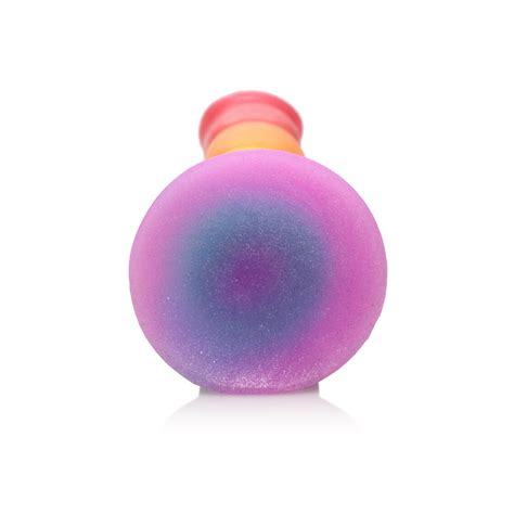 Simply Sweet Swirl 6 5 In Silicone Dildo Rainbow