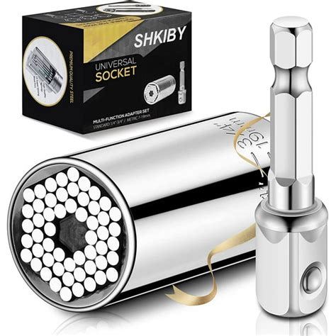 Universal Socket Tool For Men Dad Socket Set With Power Drill Adapter Cool Stuff Super