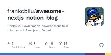 awesome nextjs notion blog package json at main · frankcbliu awesome nextjs notion blog · github