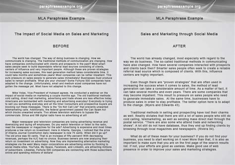 Mla Paraphrase Example By Paraphraseexamples On Deviantart