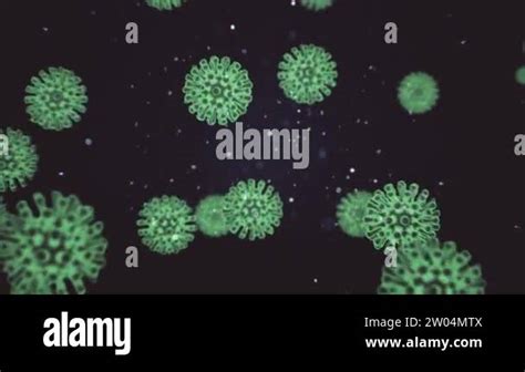 Virus And Bacteria Under Electron Microscope Viral Epidemic Disease Health Concept Pathogens