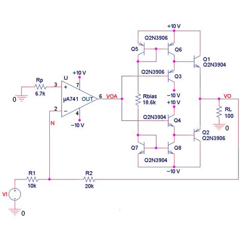 Voltage Buffer Simulation In Pspice Boosting The Output Current Drive Of Op Amps Technical