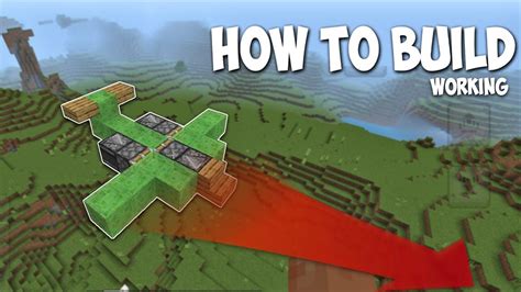 HOW TO BUILD WORKING PLANE IN MINECRAFT YouTube