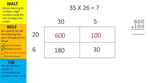 Split Strategy For Multiplication By Mr Olsen Youtube