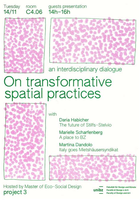on transformative spatial practices by design and by disaster