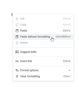 How To Paste Without Formatting Google Docs Sheets For Marketers
