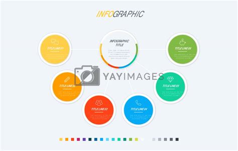 Timeline Infographic Design Vector 6 Options Circle Workflow Layout Vector Infographic