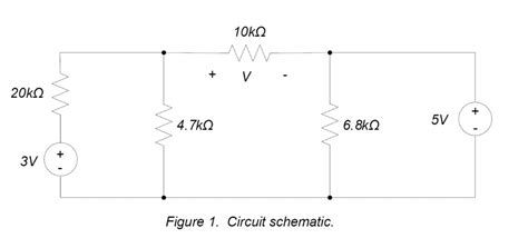 Solved Use Superposition To Predict The Voltage V In The Chegg