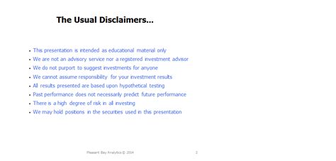 Introduction Pleasant Bay Analytics