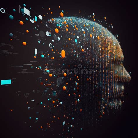 Big Data Artificial Intelligence And Quantum Computing Concept Stock Illustration