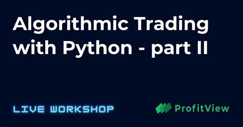 workshop writing a trading algorithm live demo 2nd part r programming
