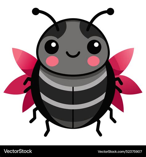 Clock Spider Screams Kawaii Royalty Free Vector Image