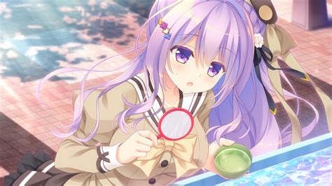 Aliasing Ameto Yuki Blush Bow Braids Game Cg Long Hair Navel Company