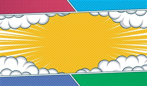 Flat Comic Style Background 11542904 Vector Art At Vecteezy