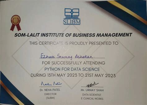 Sreerag Ezhava On Linkedin Attended Python Workshop At Som Lalit