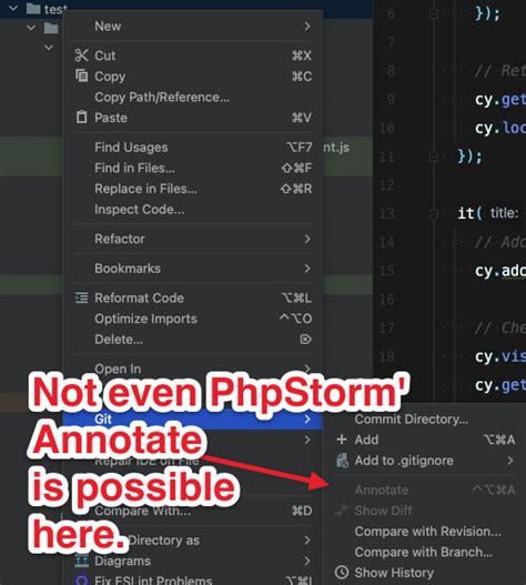 Intellij Idea Unable To Annotate Greyed Out And Editor Inline Blame