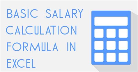 Basic Salary Calculation Formula In Excel Download Excel Sheet