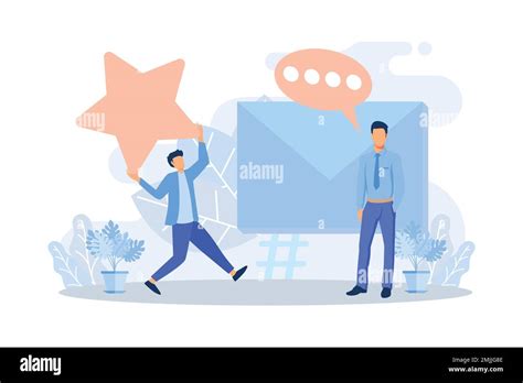 Feedback And Review Illustration Characters Giving Positive Feedback