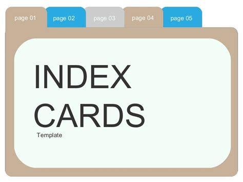 Power Point Templates 17 Index Cards
