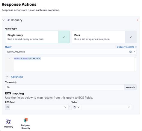 Add Osquery Response Actions Elastic Security Solution 812 Elastic