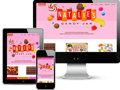 Website Redesign For Natalie S Candy Jar Red Spot Design