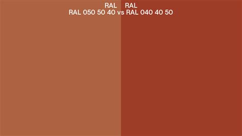 Ral Ral 050 50 40 Vs Ral 040 40 50 Side By Side Comparison