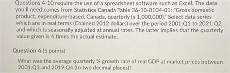 solved questions 4 10 require the use of a spreadsheet