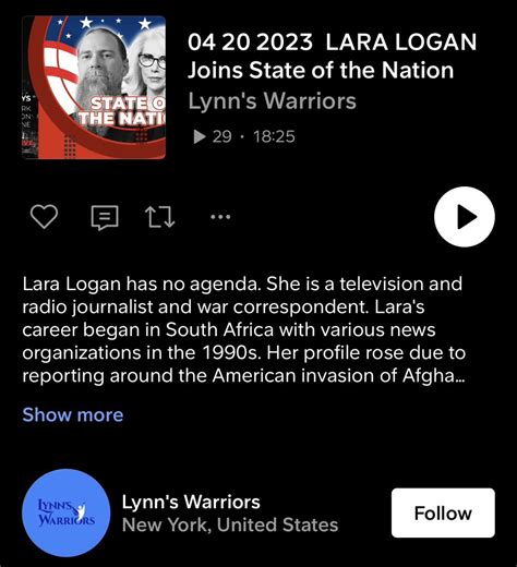 Lara Logan On Twitter Https Soundcloud Com User 355172675 Lara Logan Si