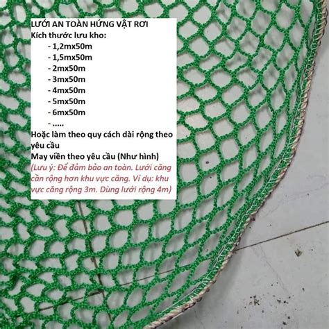 Lưới Cản Vật Rơi Mắt Nhỏ 25cm