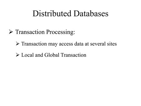 Dbms Distributed Databases Pptx