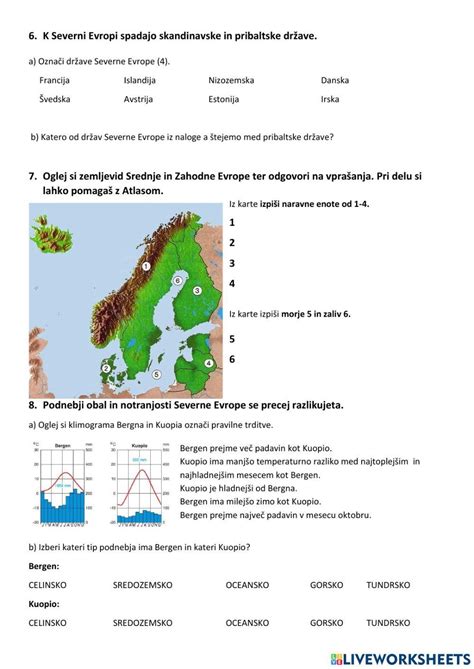 Preverjanje Zna Free Interactive Worksheets 6542246