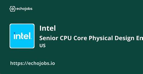 Intel Is Hiring Senior Cpu Core Physical Design Engineer Usd 156k