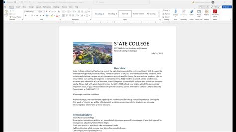 Ms Word 2021 Hands On Test Youtube