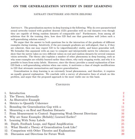 为什么深度学习泛化性好Google发布 页深度学习泛化性揭秘论文提出相干性梯度理论来解释 智源社区