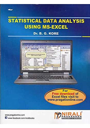 Statistical Data Analysis Using Ms Excel Ebook Dr B G Kore Amazon