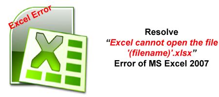 How To Resolve Excel Cannot Open The File Filename Xlsx Error Of Ms Excel Repair