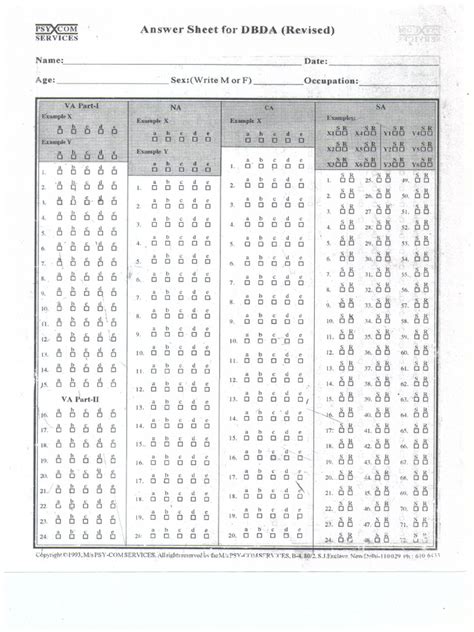 Dbda Answer Sheet 241204 183543 Pdf