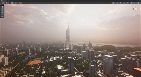 Unity南京智慧城市场景 指间青丝斩清风 站酷zcool