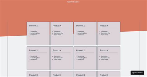 Ecommerce Site Codesandbox