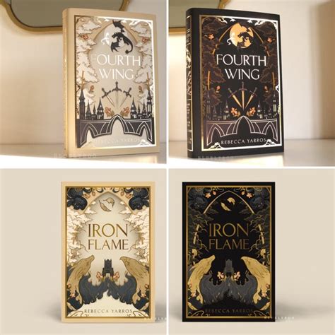 Fourth Wing Book Cover Etsy