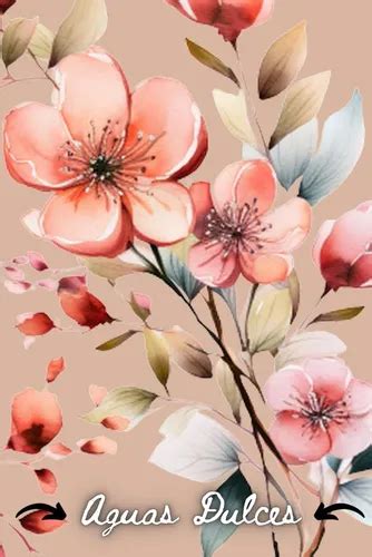 Libro Cute Notebook With Background Flowers On Each Page A5 Meses