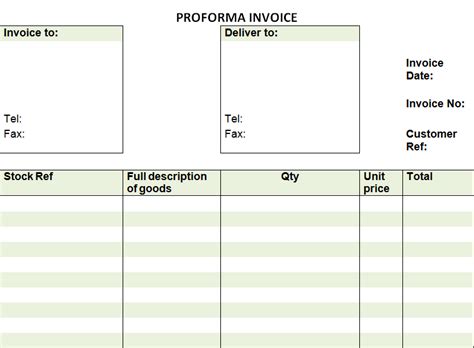 Proforma Invoice